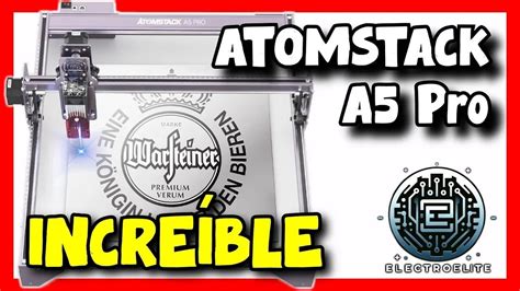 🔥atomstack A5 Pro Perfecta Para Metal Y Acrílico 2024 Grabadora Láser Para Acero 40w Youtube