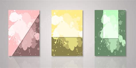 표지 디자인 종이 컷 스타일 벡터 일러스트 레이 션에 대 한 수채화 브러시와 배경 세트 주형 화려한 표시 배경 일러스트 및