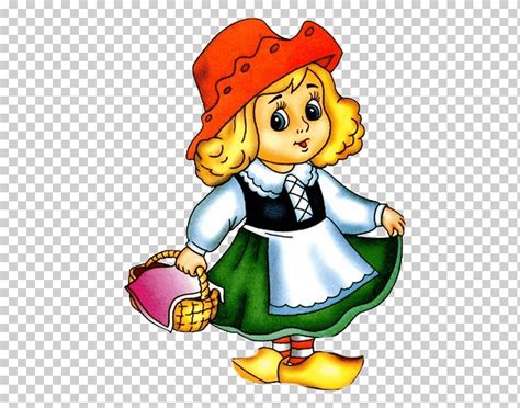 Картинка красная шапочка для детей из сказки на прозрачном фоне