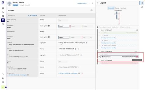 Reltio New Ui Profile Page And Related Perspectives