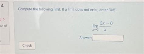 solved compute the following limit if a limit does not