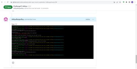 Aditya Ranjan Roy On Linkedin Task Opensourcesep Opensourcesep Scalerdiscord