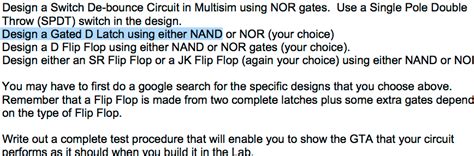 Solved Design A Switch De Bounce Circuit In Multisim Using
