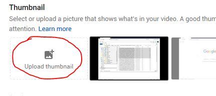 Unable To Upload Thumbnail To YouTube Video SCD Information Technology