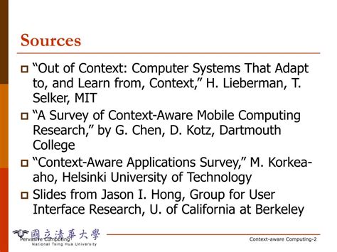 PPT Context Aware Computing Basic Concepts PowerPoint Presentation