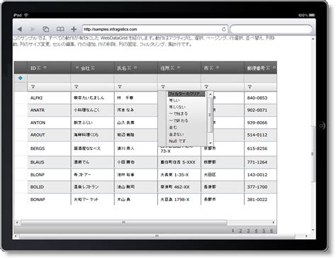 Ultimate Ui For Aspnet でのタッチ サポート Infragistics Aspnet™ ヘルプ