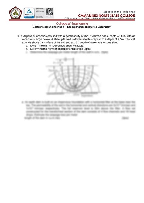 SOLUTION Geotechnical Engineering Quiz Studypool