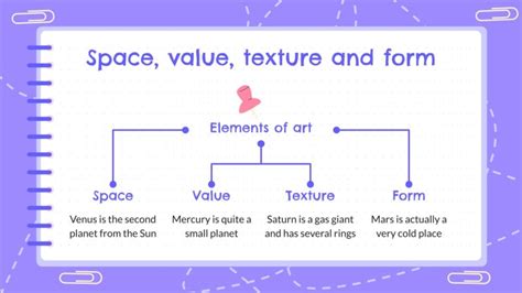Art Space Value Texture And Form Infographics