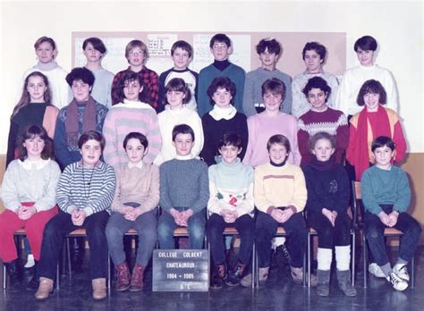 Photo De Classe 5 E De 1984 Collège Colbert Copains Davant