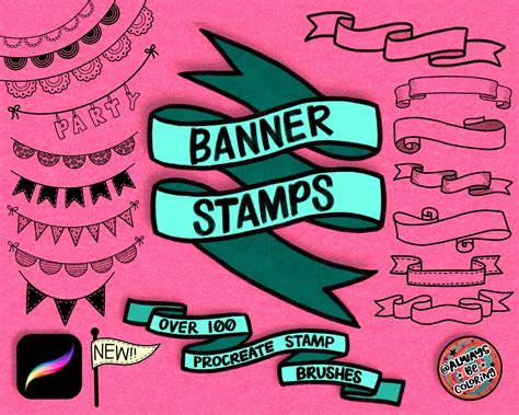 procreate feathers brush set