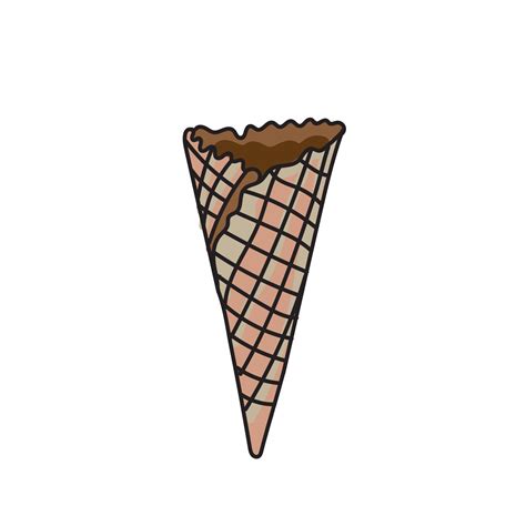 Hand Draw Ice Cream Cone 9 11802468 Vector Art At Vecteezy