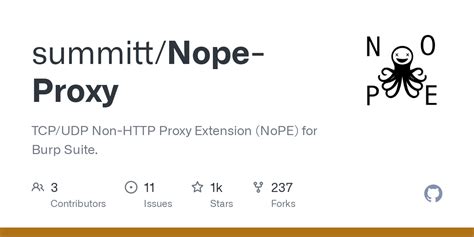 Github Summittnope Proxy Tcpudp Non Proxy Extension Nope