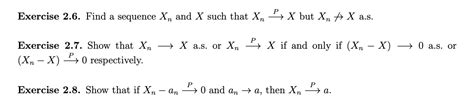 solved exercise 2 6 find a sequence xn and x such that xn