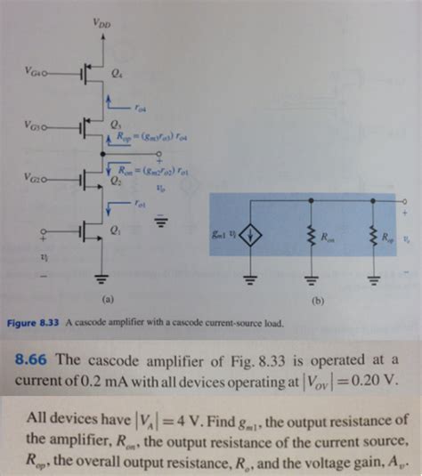 Solved Figure 833 A Cascode Amplifier With A Cascode