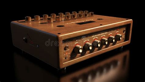 Antique Control Panel Turning Knobs On Sound Mixer Machinery Generated