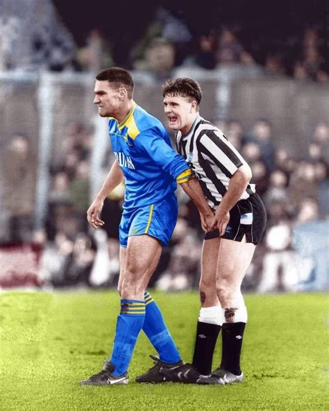 Vinnie Jones Wimbledon Grabs Paul Gascoigne Newcastle 1988 Rclassicsoccer