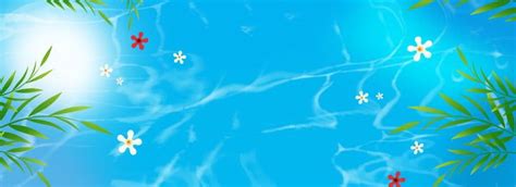 Blue Ocean Wave Banner Background