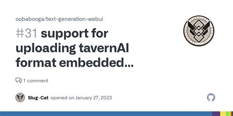 Support For Uploading Tavernai Format Embedded Character Image · Issue 31 · Oobabooga Text