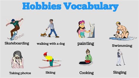 Hobbies Vocabulary Vocabulary In English List Of Hobbies In English