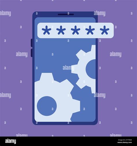 Cyber Security Vector Illustration Mobile Security Protection Vector