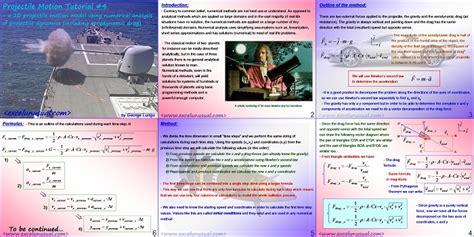 D Projectile Motion Tutorial Excel Unusual