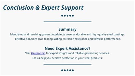 Identify And Resolve Galvanizing Defects For Superior Steel Coatings Pptx
