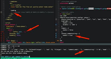 Neovim Treesitter Vue Js Tcomment Vim Not Working In JS Section