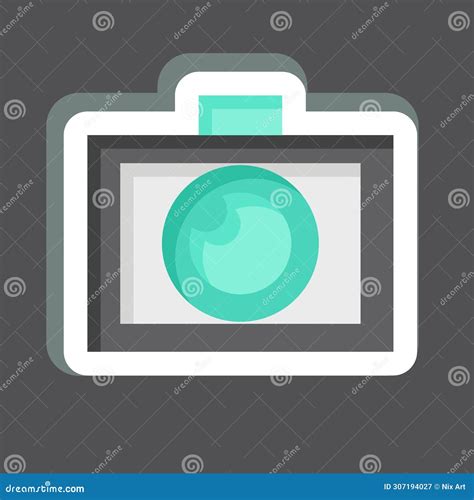 Sticker Photo Editor Related To Creative Concept Symbol Simple Design Editable Stock