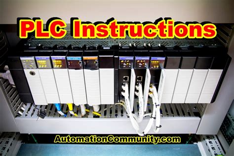 Plc Instructions Programmable Logic Controller