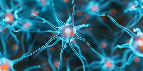 Closeup Image Of Interconnected Neurons Illustrating Concepts Related