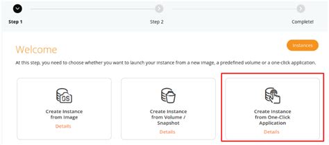 How To Launch Cloud Instance From One Click Application IPSERVERONE