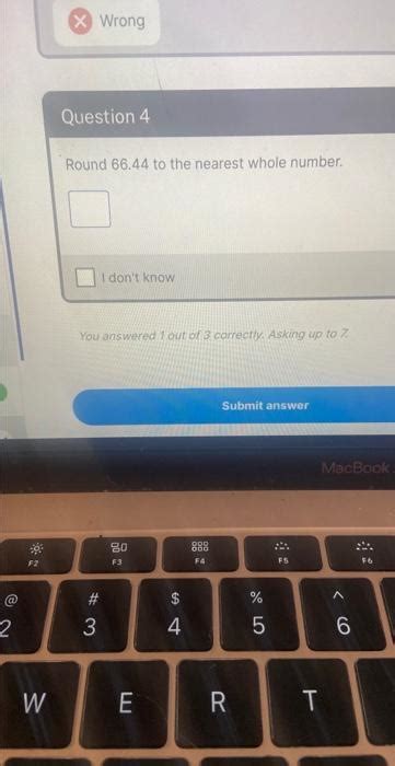 Solved Round 66 44 To The Nearest Whole Number I Dont Know