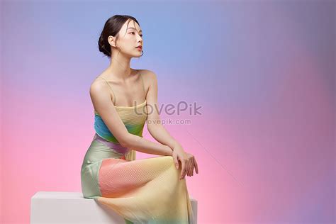 색상 배경의 패션 뷰티 이미지 사진 무료 다운로드 Lovepik