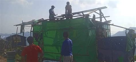 ထန်တလန်မြို့နယ်တွင် လေပြင်းတိုက်ခတ်မှုကြောင့် စစ်ဘေးရှောင်စခန်းအပါအဝင် လူနေအိမ် ၅၀၀ ကျော