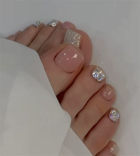 Fall Toe Nails Glitter Toe Nails Pink Toe Nails Acrylic Toe Nails
