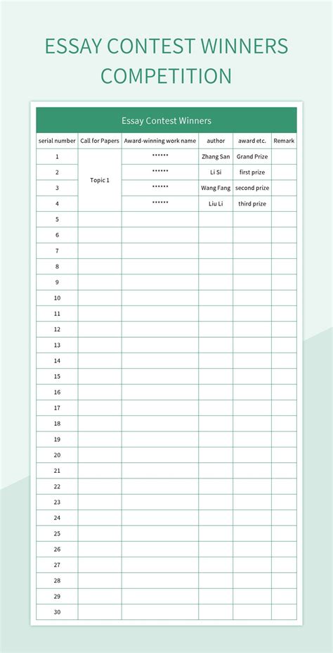 Free Healthy Competition Templates For Google Sheets And Microsoft