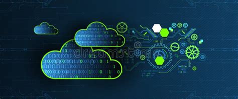 Technology Background Big Data Concept Binary Computer Code Stock