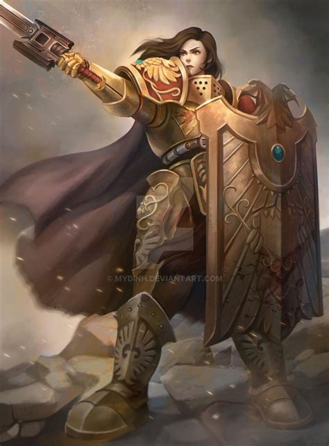 Female Adeptus Custodes By Mydinh R Imaginarywarhammer