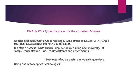 Dna Quantification By Flourimeter Dpptx