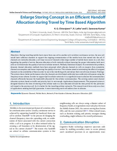 Pdf Enlarge Storing Concept In An Efficient Handoff
