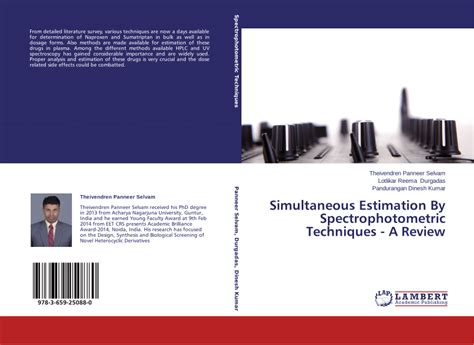 Pdf Simultaneous Estimation By Spectrophotometric Techniques A Review