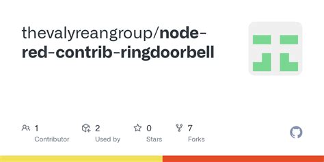 Github Thevalyreangroup Node Red Contrib Ringdoorbell