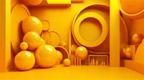 구체가 많은 노란색 방 3d 배경 추상 구성 제품 디스플레이 판매 노란색 고화질 사진 사진 배경 일러스트 및 사진 무료 다운로드 Pngtree