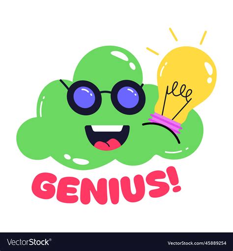 Genius Royalty Free Vector Image Vectorstock