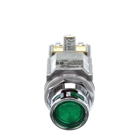 IDEC Corporation ALFD29911DN G 24V Switch Pushbtn 1NO 1NC Momentary 24V LED Green Lock Ring