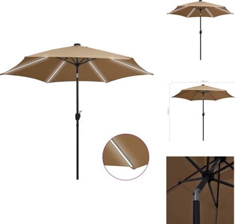 Vidaxl Parasol Parasols Tuinparasol Balkon Parasol Parasol Met