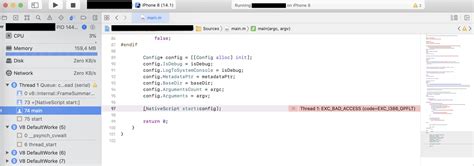 Ios Crash With Exc Bad Access Code Exc I Pgflt Issue Nativescript Nativescript