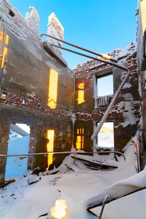 The Abandoned Two Story Building Stock Image Image Of Background
