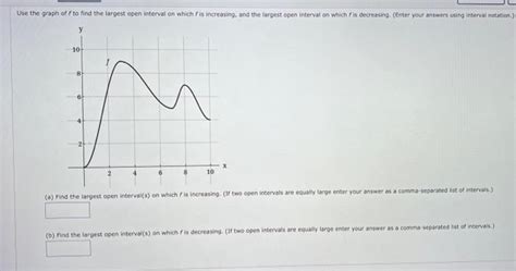 Solved A Find The Largest Open Interval S On Which F Is Chegg