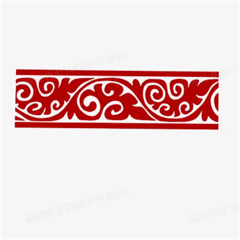 简约剪纸长条花边 简单花边 花边花样 大山谷图库